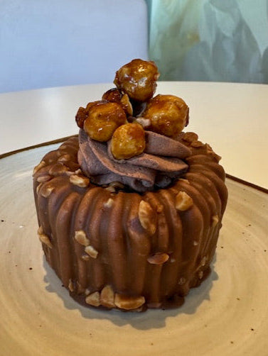 Hazelnut Bomb Dessert | Nutriente Pastry Studio